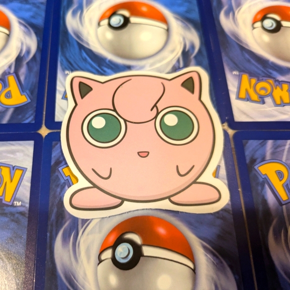Pokemon | Toys | Jigglypuff Pokemon 2 Sticker Gotta Catch Emall | Poshmark